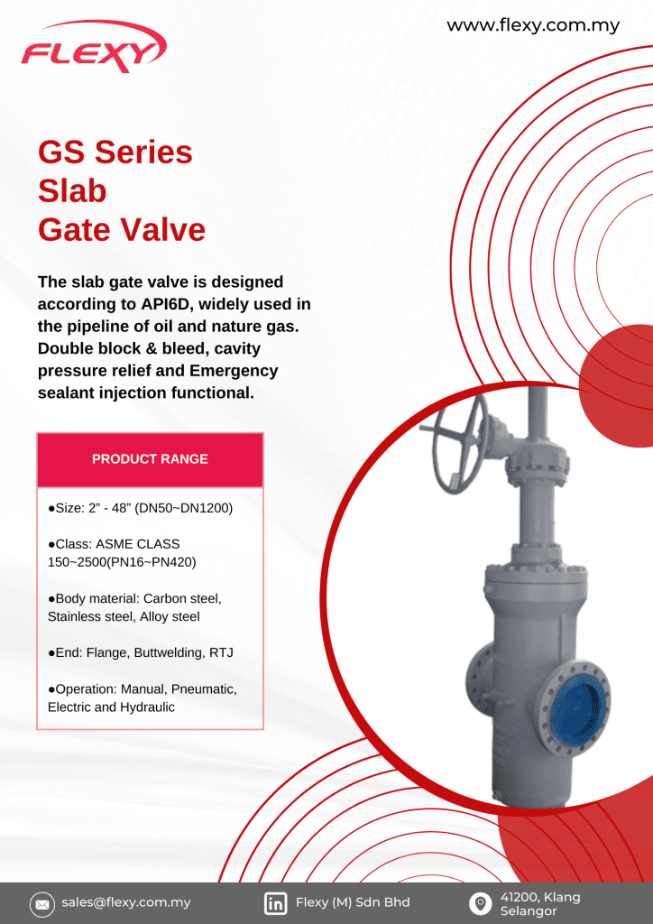 GS series Slab gate valve - Flexy - Industrial Hose, Valves, Fittings ...