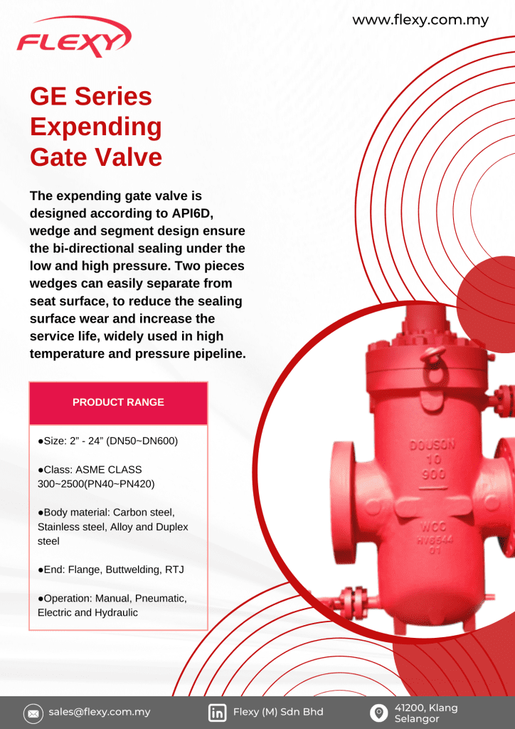 GE series Expending Gate valve - Flexy - Industrial Hose, Valves, Fittings and Pipeline Pigs